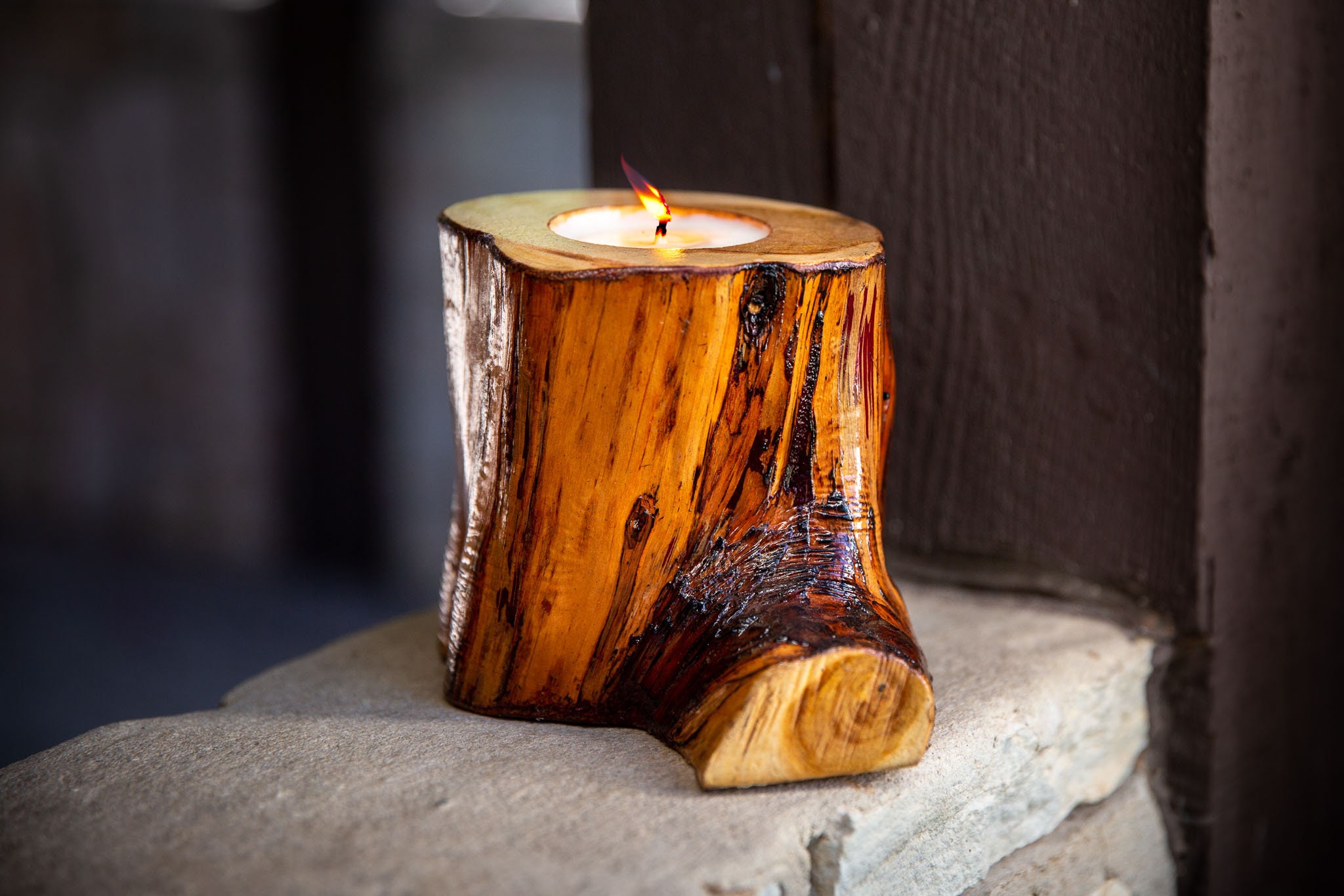 Hand Crafted Wood Candles - Etsy