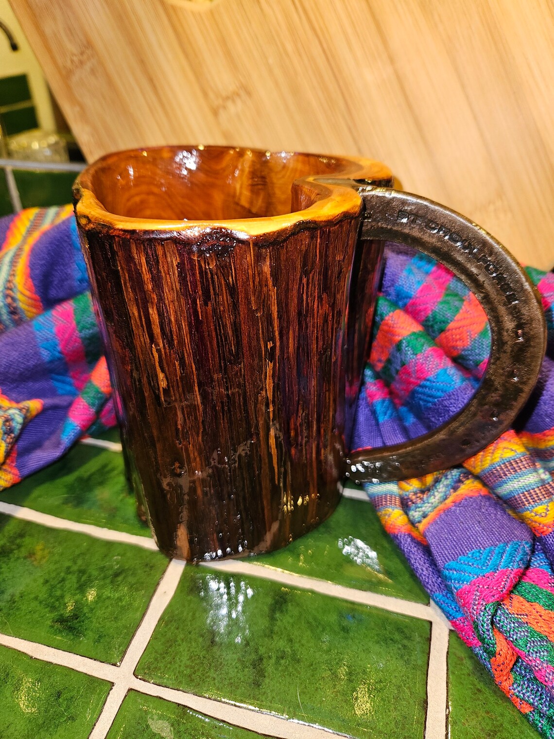 Hand Crafted Wood Beer Stein Created Using "texas Cedar". *price Shown ...