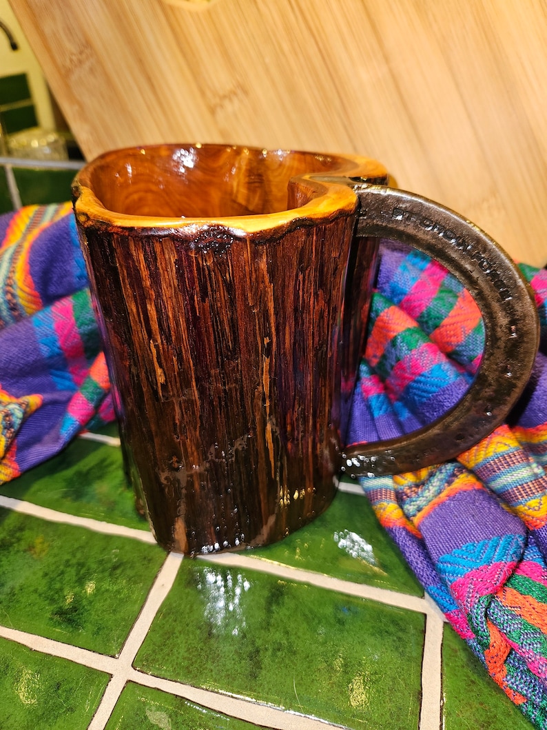 Hand Crafted Wood Beer Stein Created Using "texas Cedar". *price Shown ...