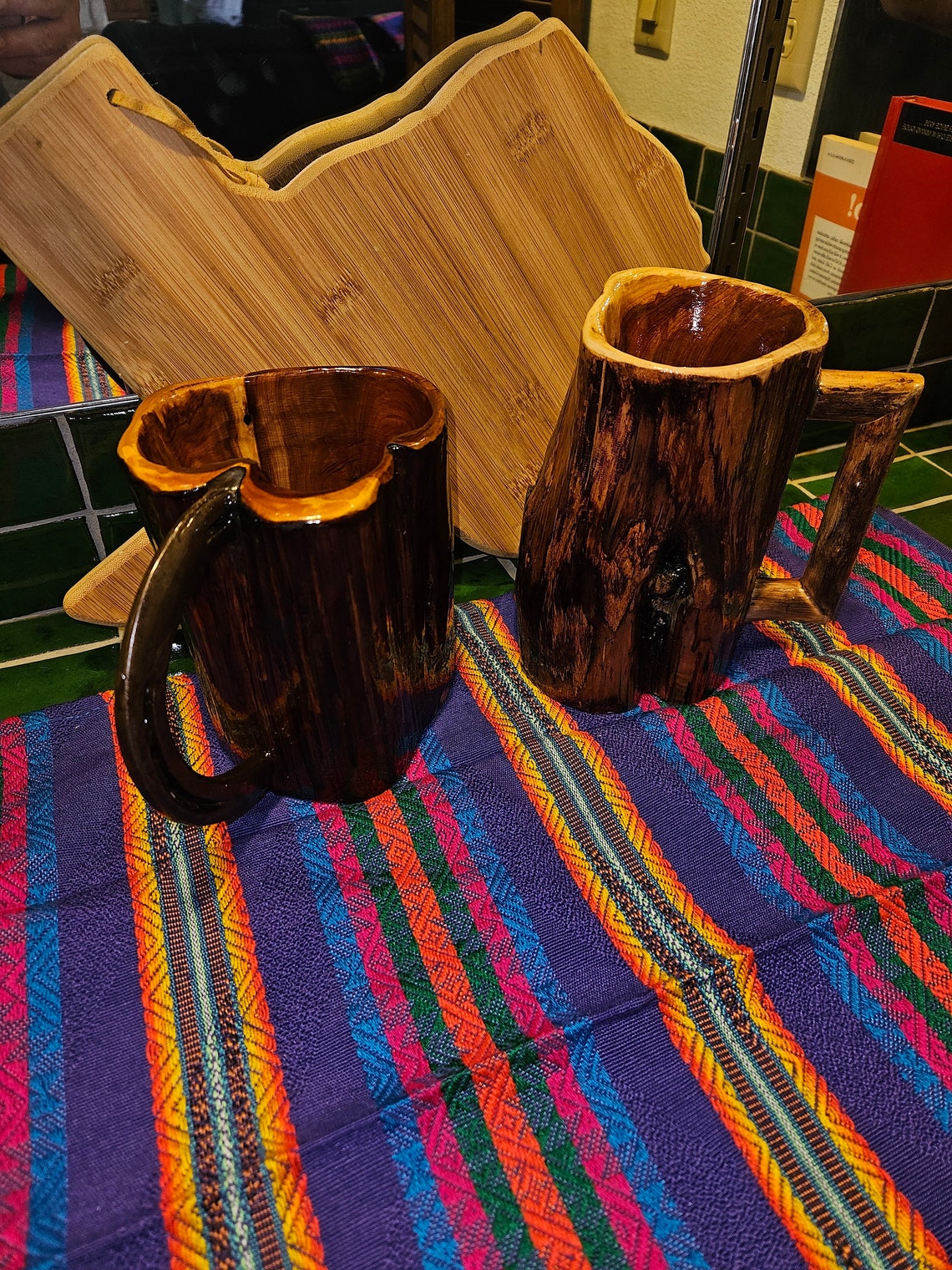 Hand Crafted Wood Beer Stein Created Using "texas Cedar". *price Shown ...