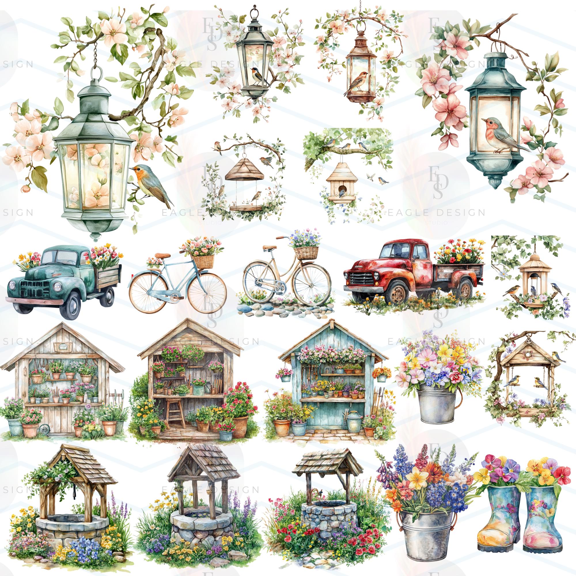 120 PNG SPRING Time Clipart – Spring Floral Clipart With Transparent ...