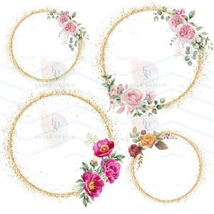 87 PNG Circle FRAMES, Clipart, Transparent Golden Frames, Branches ...