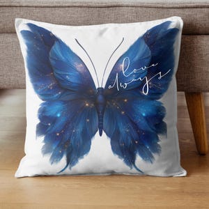 Ethereal Dark Blue Butterfly Clipart: 22 PNG Illustrations (digital ...