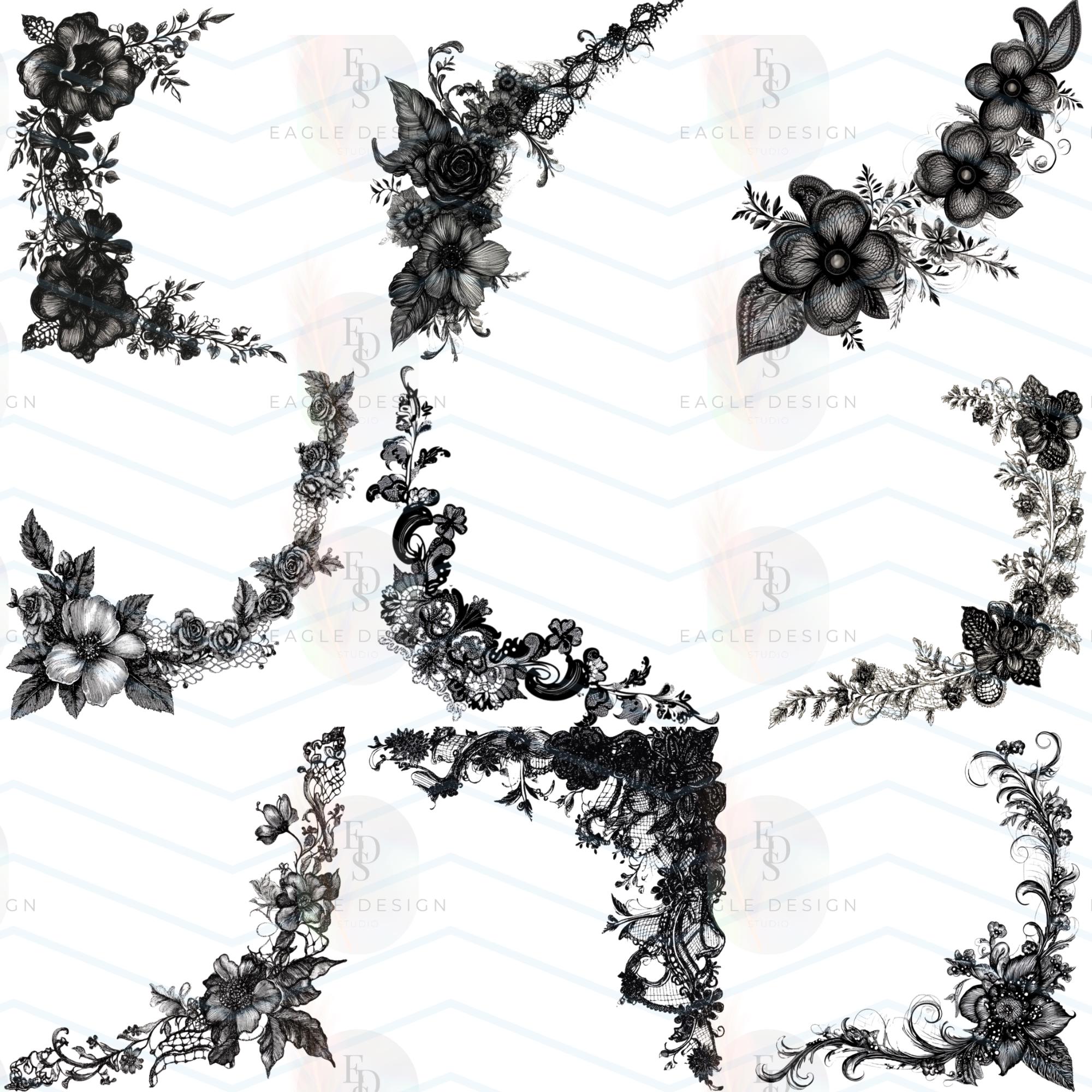 50 PNG BLACK Lace Frame, Antique Frame, Clipart, Transparent Clip Art ...