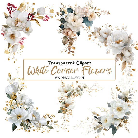 Clip Art Corner Flowers