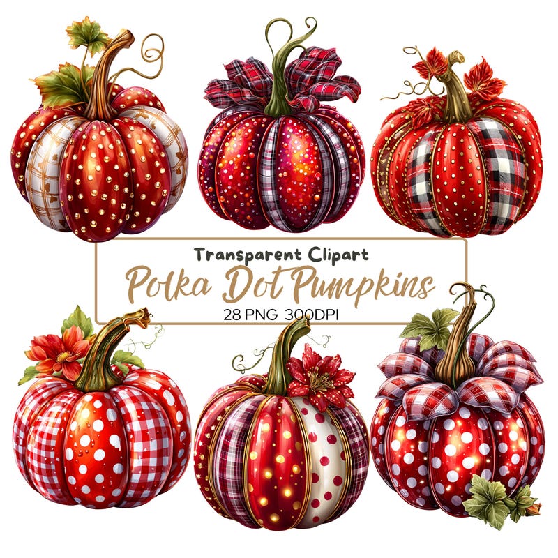 Polka Dot Pumpkins - Etsy