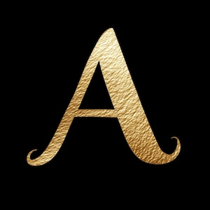 26 PNG, GOLD Alphabet Letters Bundle Card Clipart, English Alphabet ...