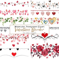 Heart Doodles Clipart PNG | Printable Valentine Graphics | Black ...