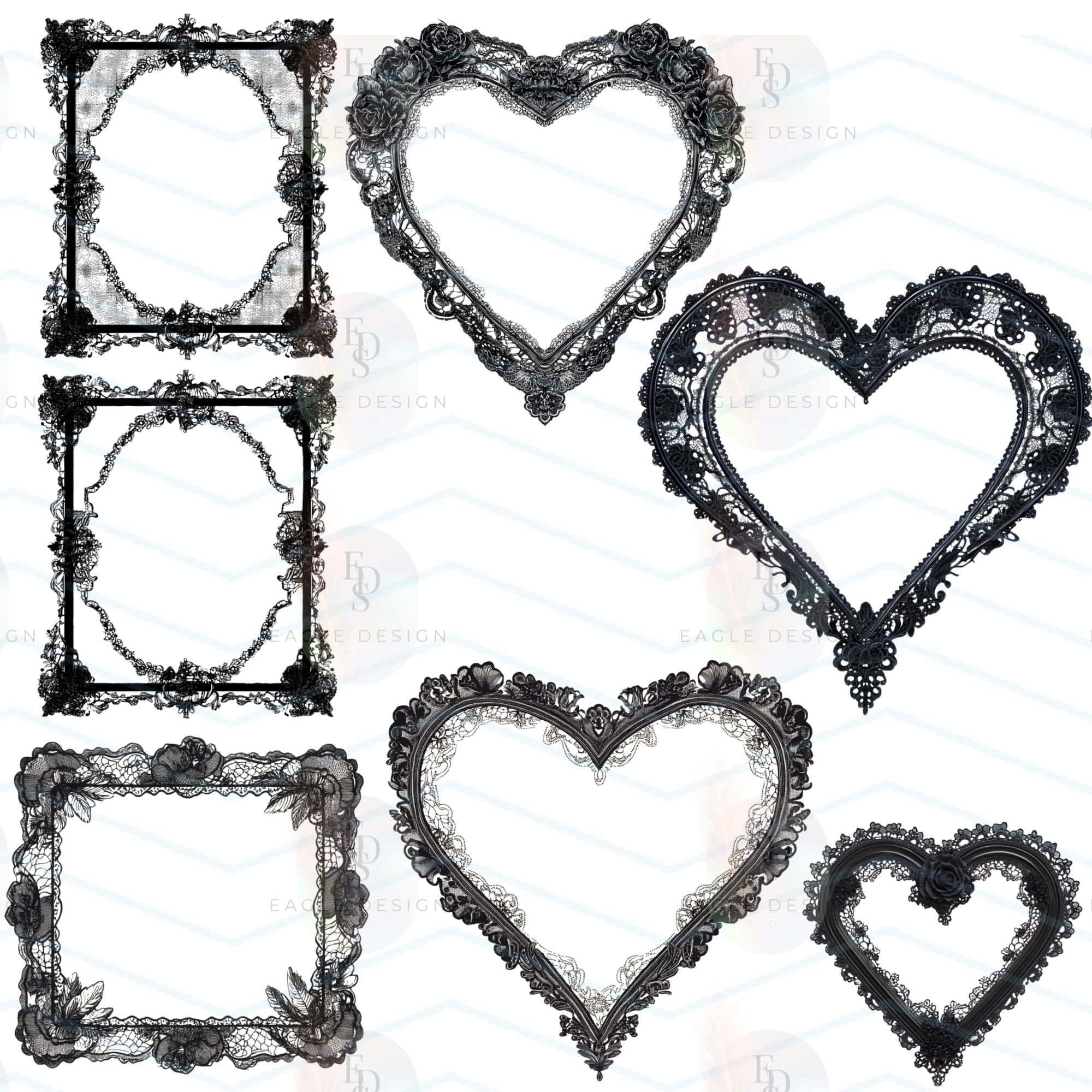 50 PNG BLACK Lace Frame, Antique Frame, Clipart, Transparent Clip Art ...
