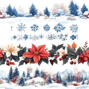 32 PNG Christmas BORDER Clipart – Festive Holiday Borders With ...