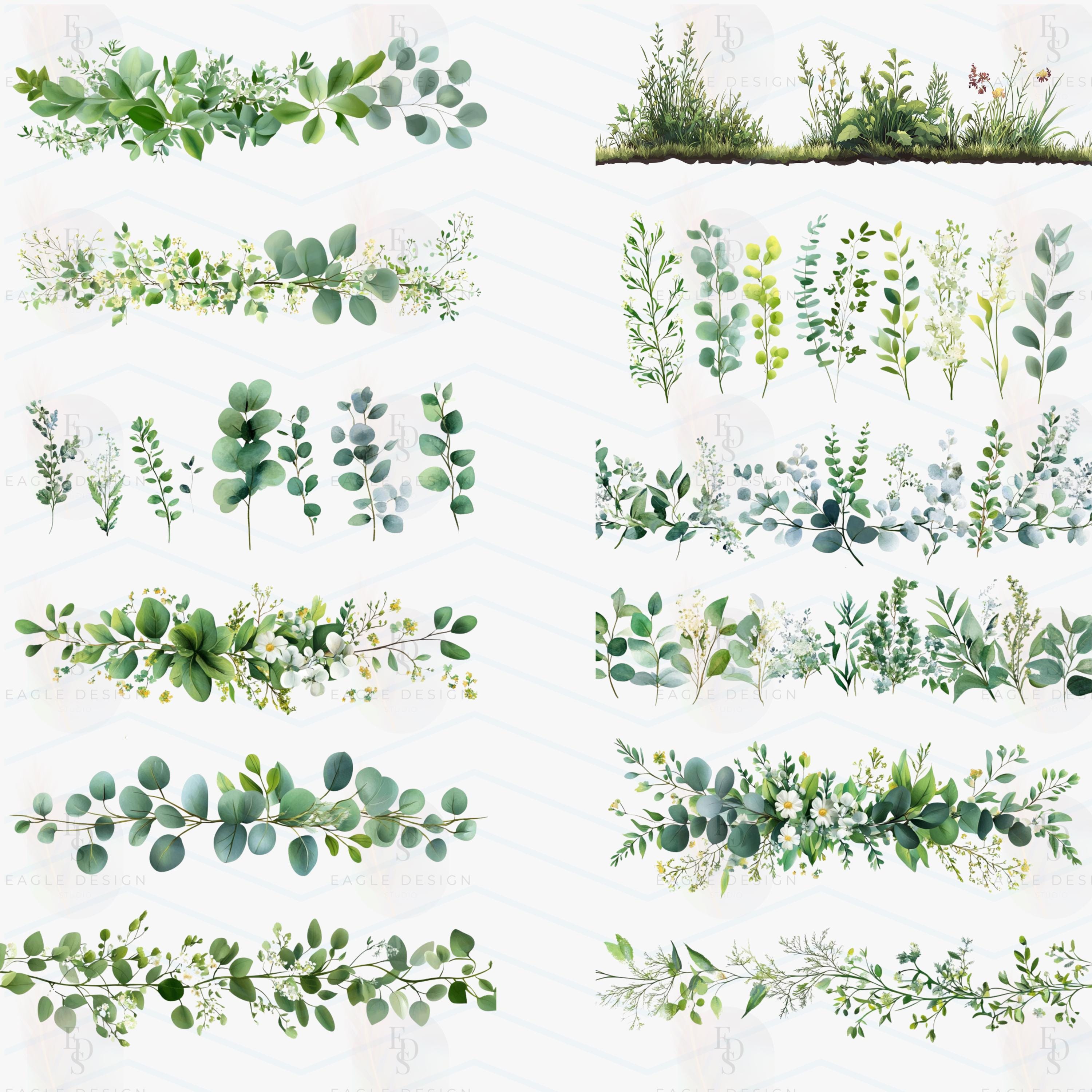 60 PNG Greenery BORDER, Clipart, Transparent Greenery Clip Art ...