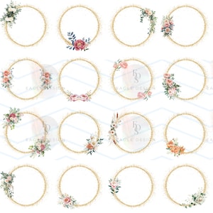 87 PNG Circle FRAMES, Clipart, Transparent Golden Frames, Branches ...