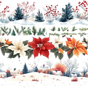 32 PNG Christmas BORDER Clipart – Festive Holiday Borders With ...