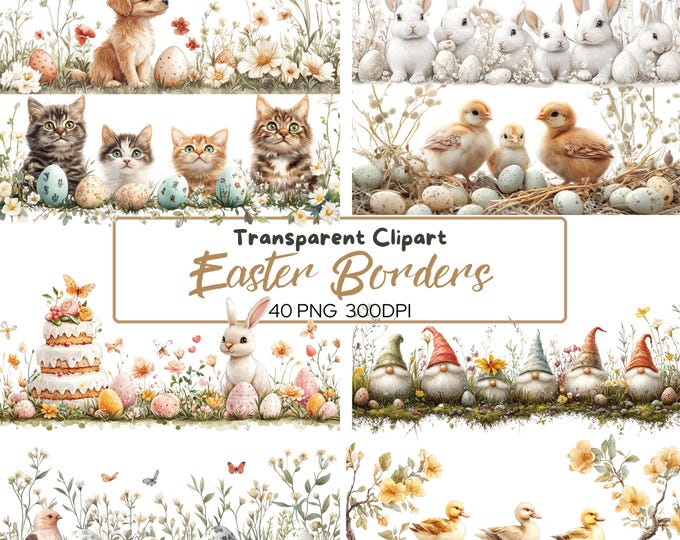 Chicken Border Clipart Png Digital Download,hen Seamless Border Files ...