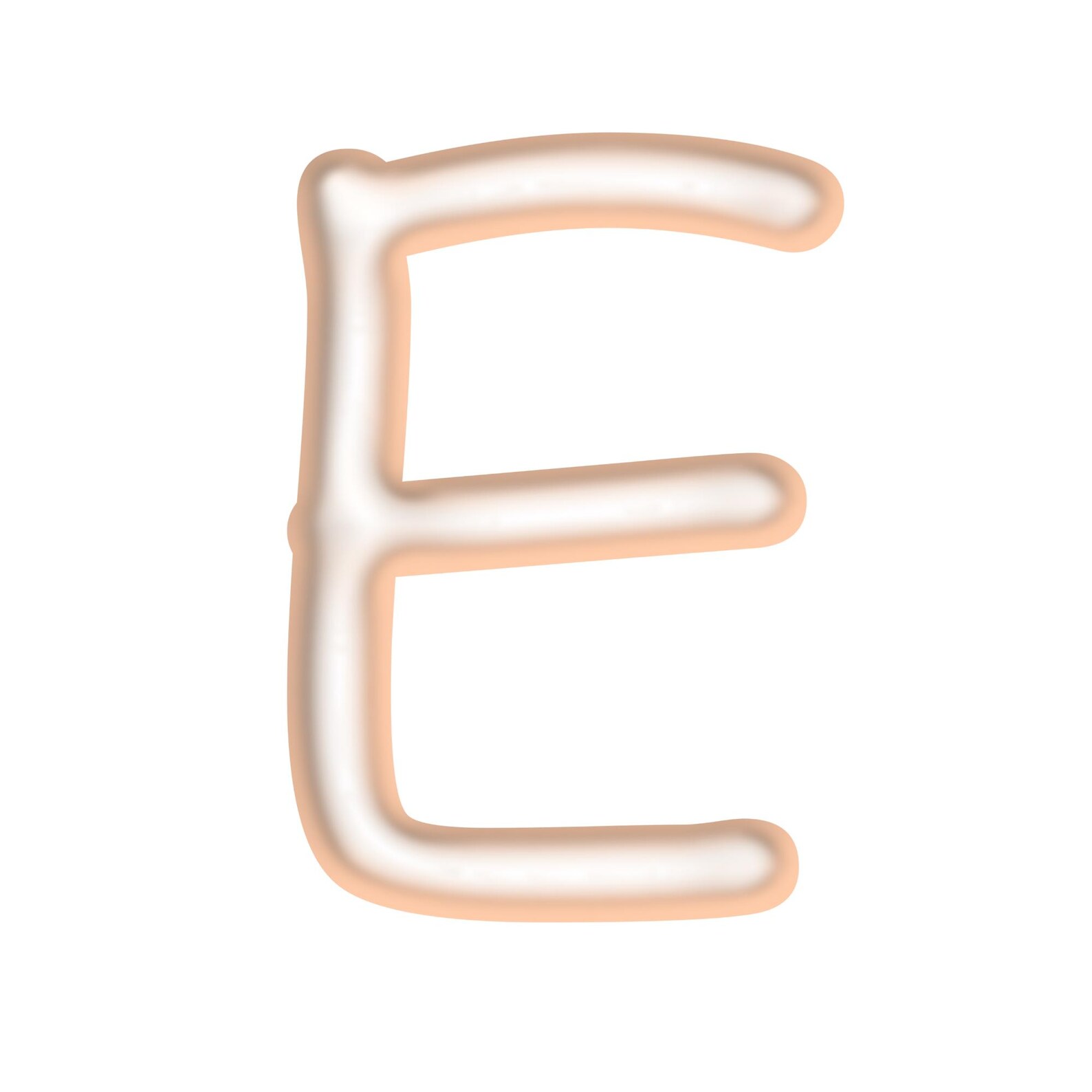 Peach Metallic Alphabet Clipart: Letters and Numbers PNG Bundle ...