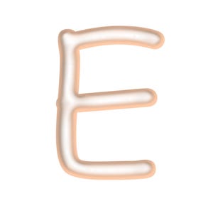 Peach Metallic Alphabet Clipart: Letters and Numbers PNG Bundle ...