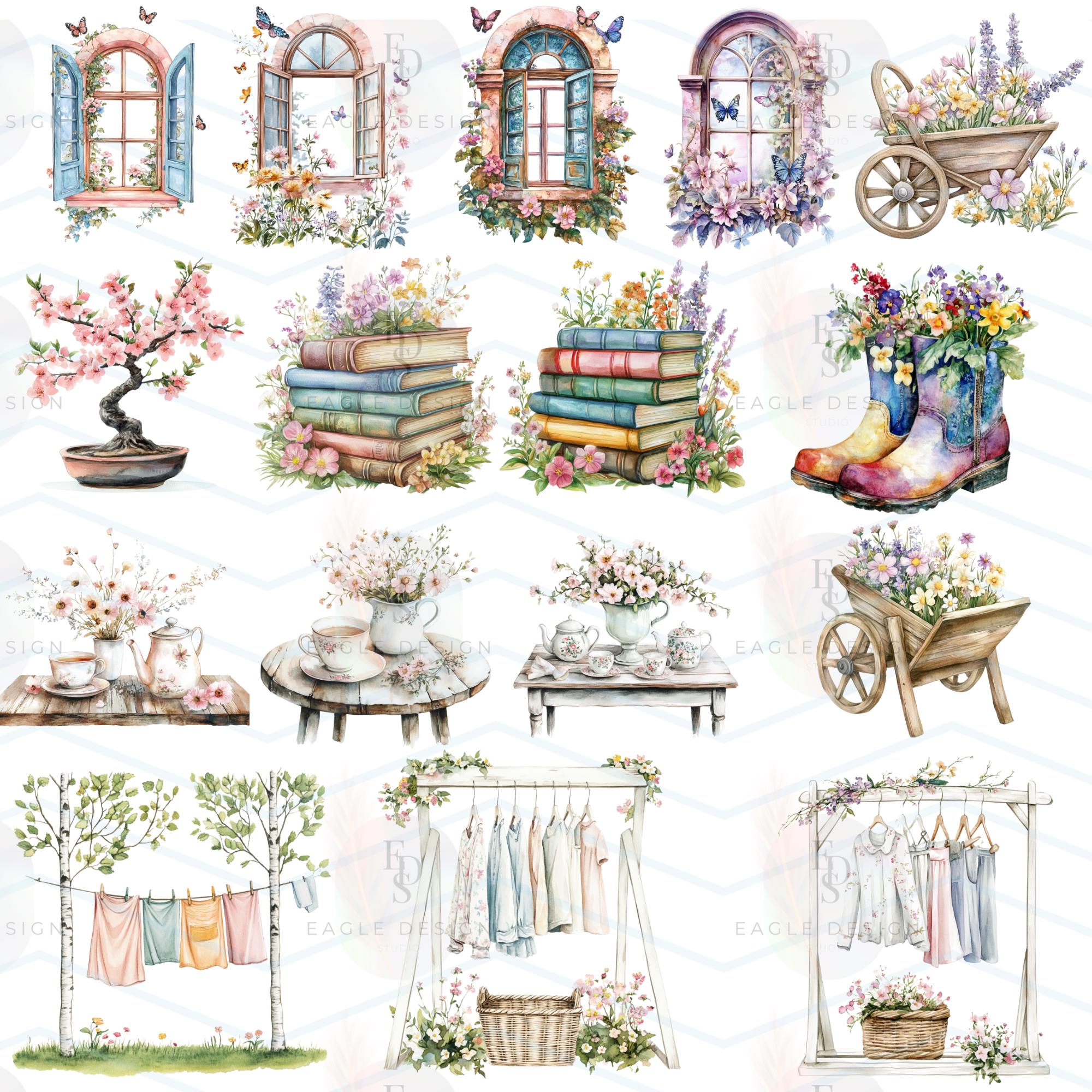120 PNG SPRING Time Clipart – Spring Floral Clipart With Transparent ...