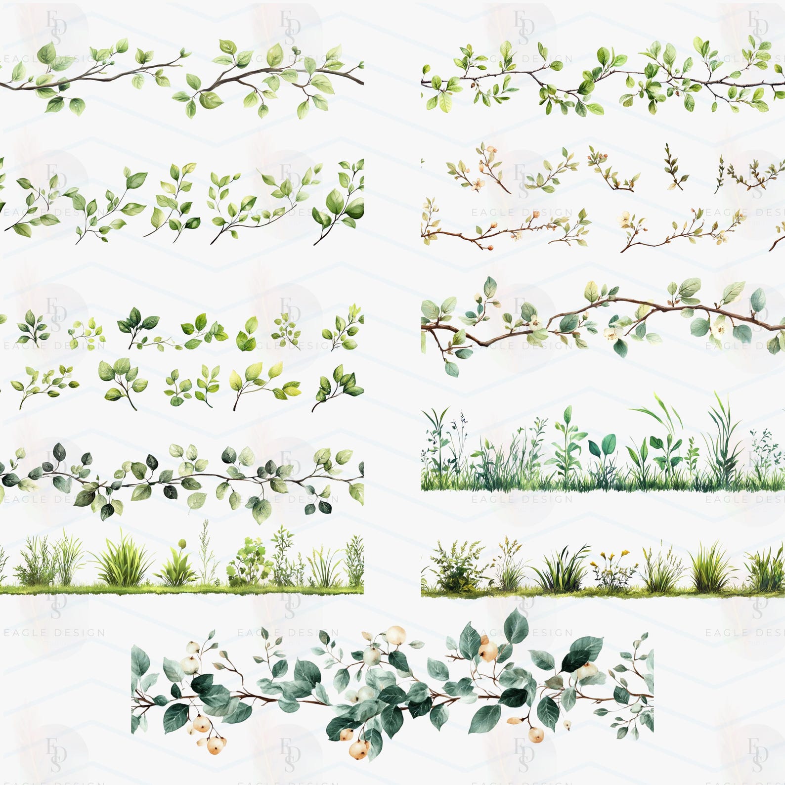 60 PNG Greenery BORDER, Clipart, Transparent Greenery Clip Art ...