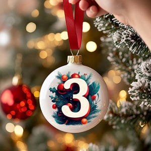Christmas Numbers Clipart: Holiday PNG Bundle (digital Download ...