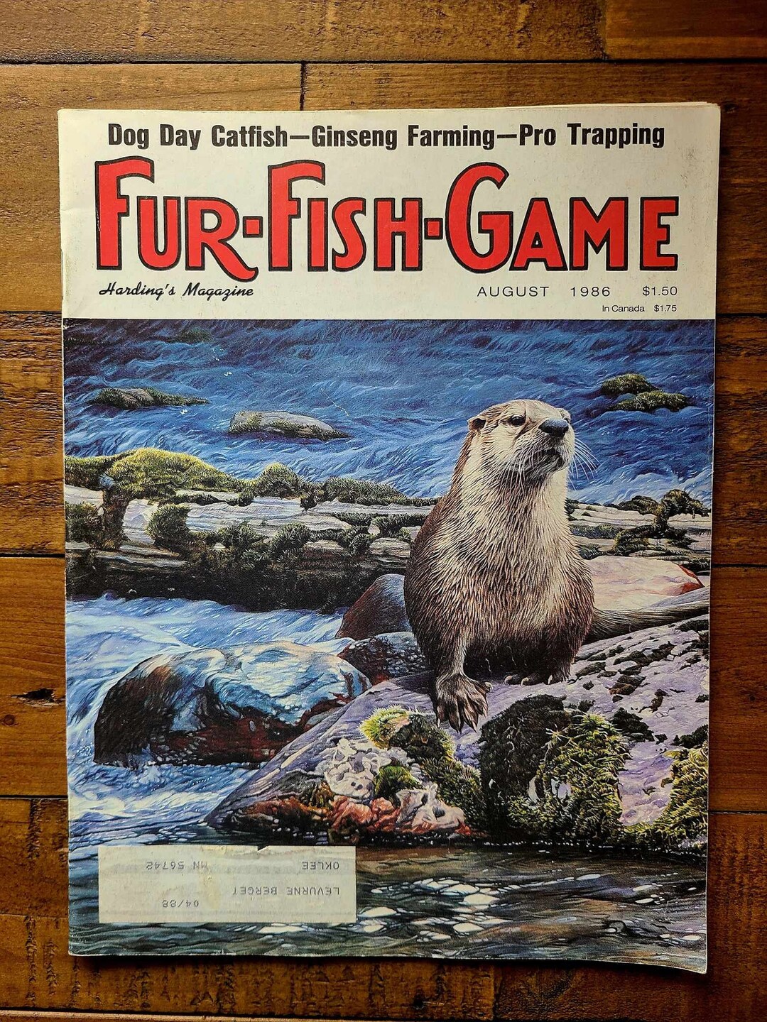 Vintage Fur-fish-game Magazine Aug 1986 - Etsy