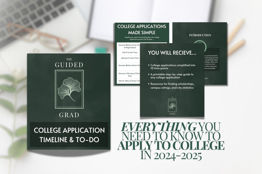 Complete College Application Timeline & To-do List - Etsy