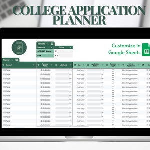College Application Planner - Etsy