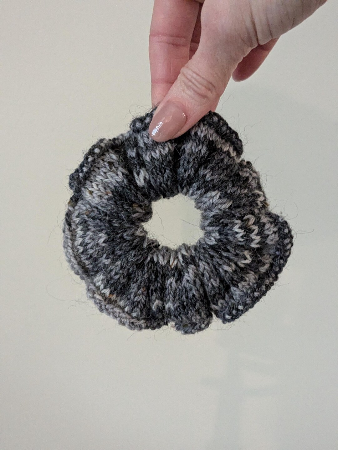 Gray Knit Scrunchie |cute Scrunchie | Gift for Her | Stocking Stuffer ...