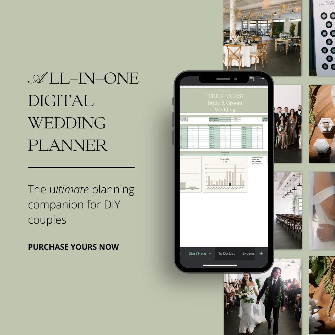 Digital Wedding Planner - Etsy