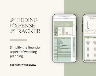 PRINTABLE Wedding Spend Tracker, Instant Download PDF, Track Your ...