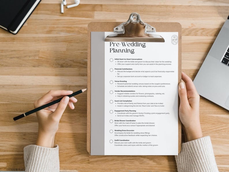 Mother-of-the-bride Checklist Printable PDF | Wedding Planning Guide ...