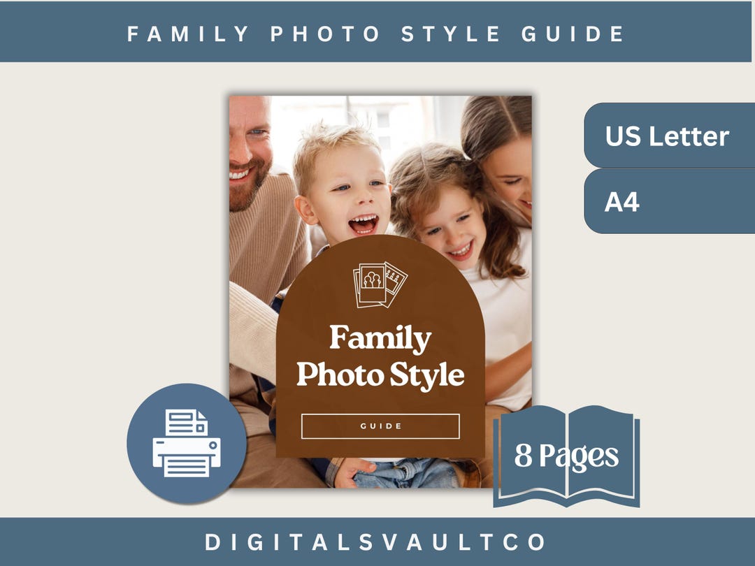 Family Photo Style Guide Printable | Styling Your Family Photo Shoot ...