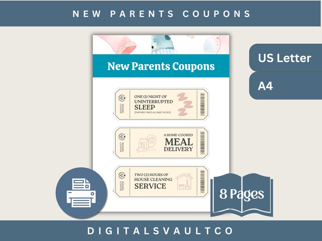 New Parents Coupons Printable | Fun Vouchers for New Moms and Dads ...