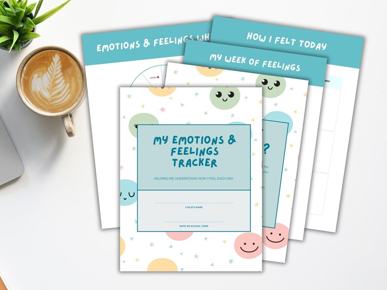 Emotions and Feelings Tracker for Kids PDF Printable Emotional ...