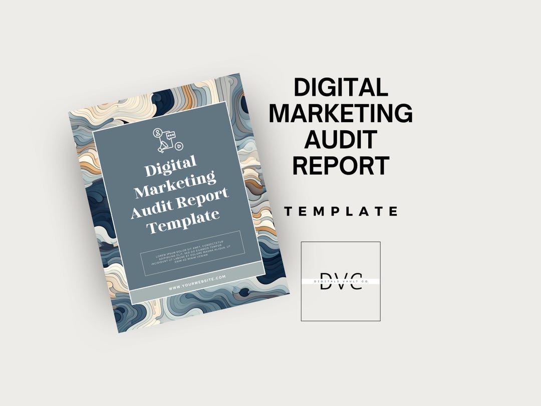 Digital Marketing Audit Report Template Editable Professional Marketing ...
