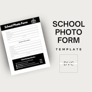 School Photo Form Template: Student Information, Picture Day (canva ...