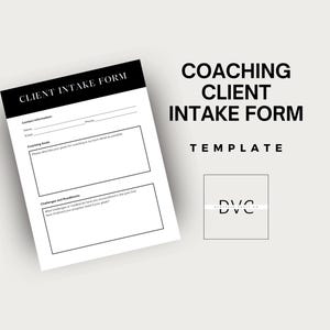 Coaching Client Intake Form Template: Customizable Onboarding (PDF) - Etsy