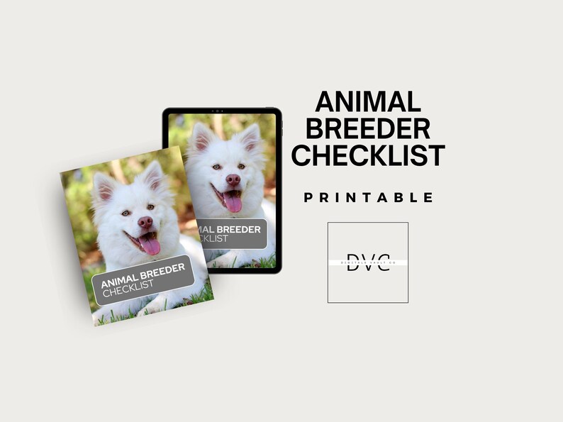 Animal Breeder Checklist Printable PDF | Breeding Process Guide ...
