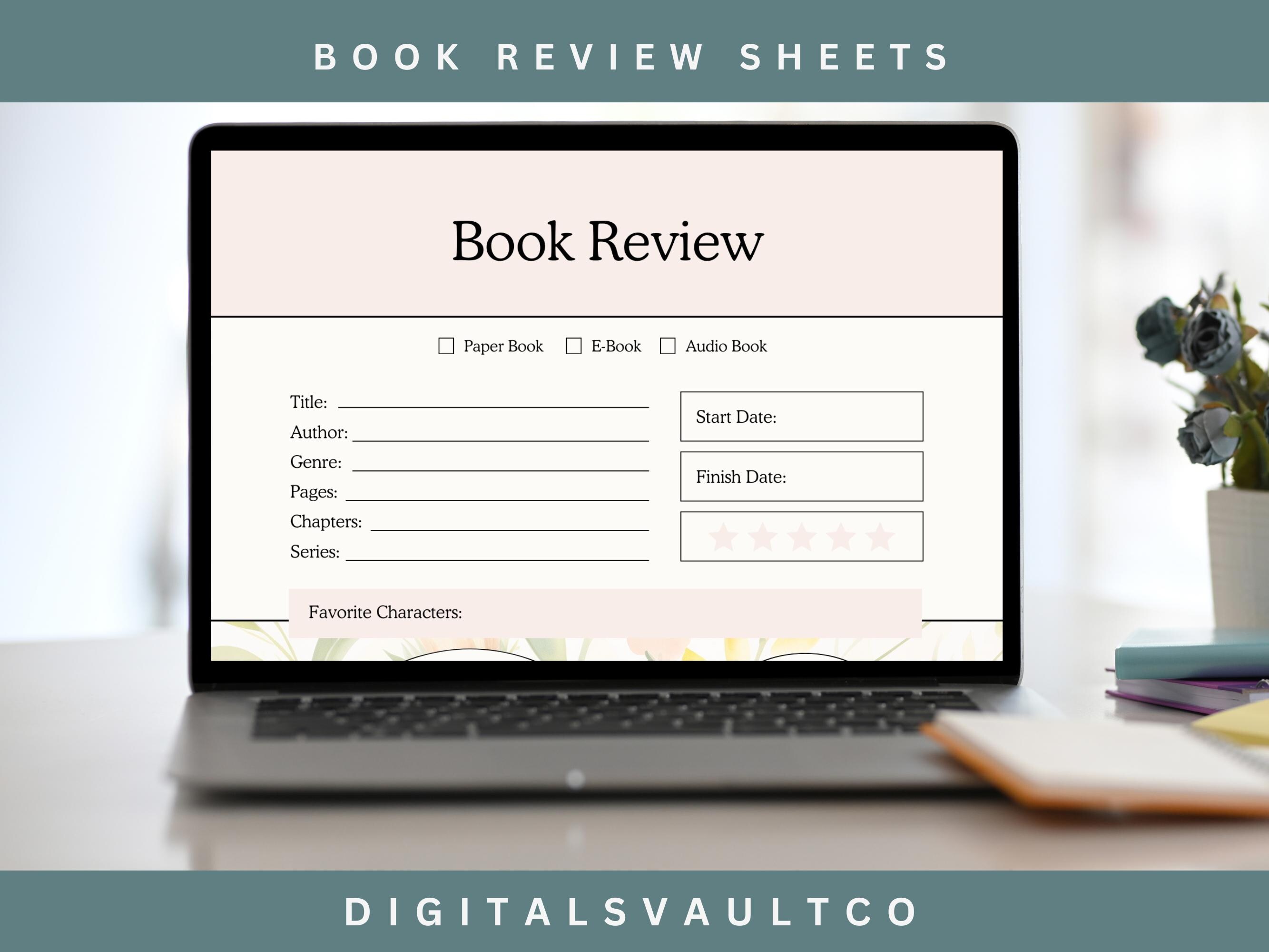 Book Review Sheet Printable | Book Review Worksheet for Students ...