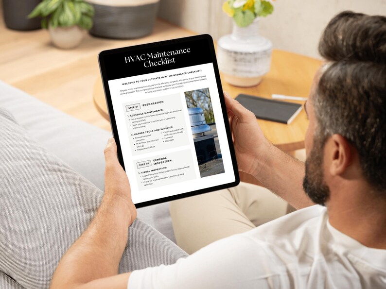 HVAC Maintenance Checklist Printable PDF | Seasonal Tune-up Guide | Air ...