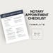 Notary Appointment Checklist Template Editable Notary Signing ...