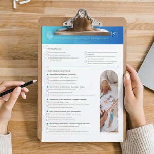 Chakra Ritual Checklist Printable | Daily Energy Healing Routine to ...