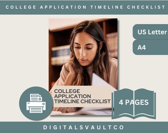 College Application Planner, College Admissions Tracker - Etsy