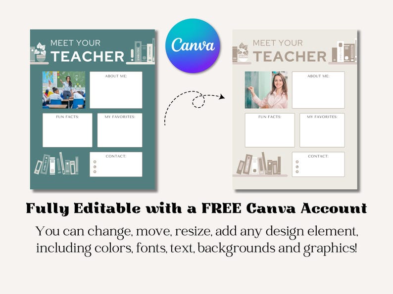 Meet the Teacher Form Template | Customizable Back to School ...