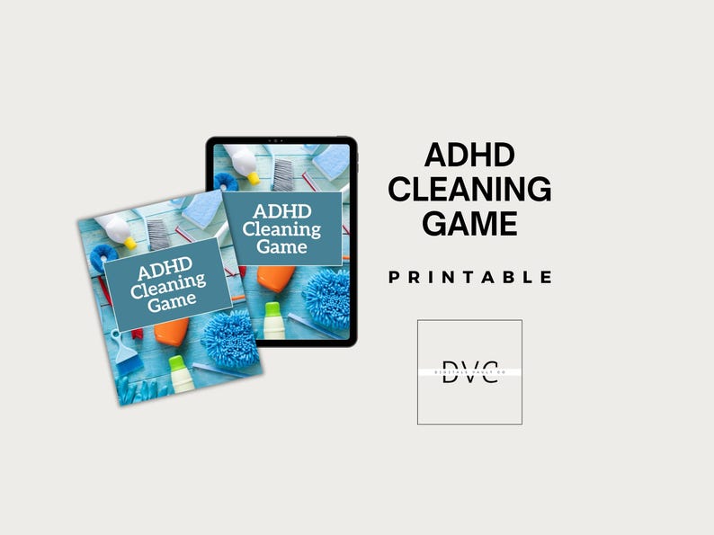 ADHD Cleaning Game PDF Printable Motivation Chore Challenge for Adults ...
