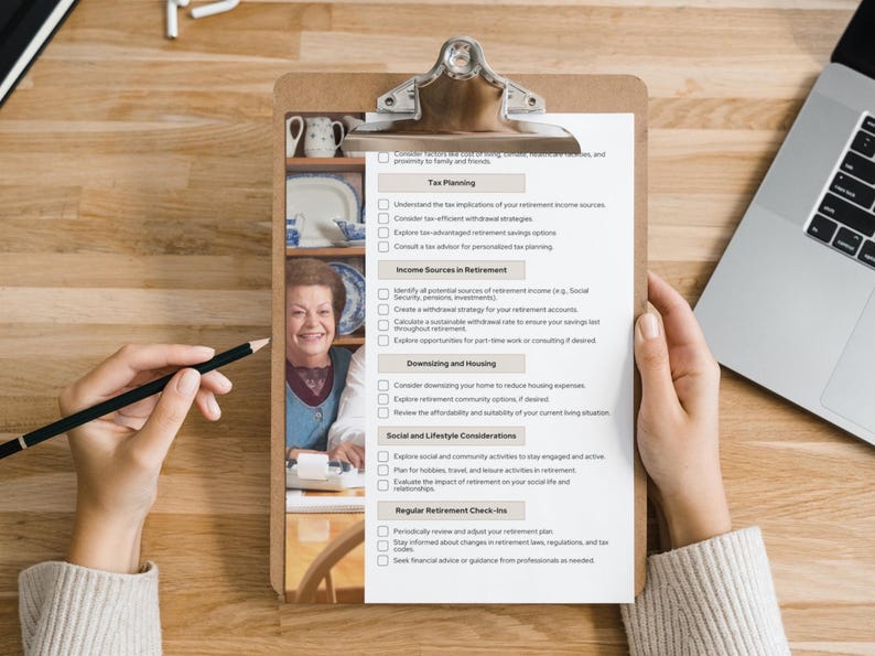 Retirement Planning Checklist Printable PDF | Retirement Goals ...