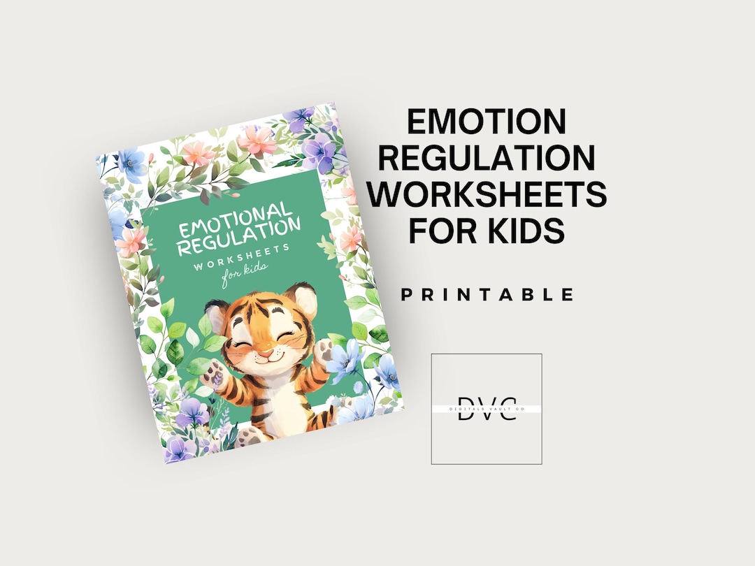 Emotion Regulation Worksheets for Kids PDF Printable Childrens Social ...