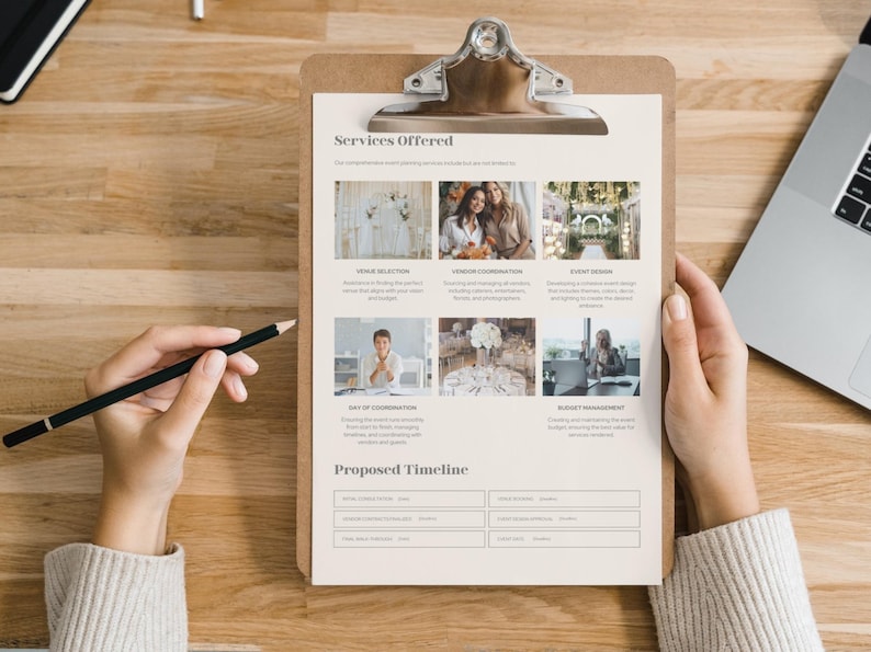 Event Planner Proposal Template Editable Professional Event Planning ...