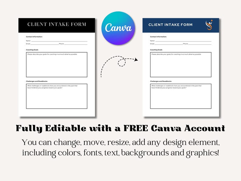 Coaching Client Intake Form Template: Customizable Onboarding (PDF) - Etsy