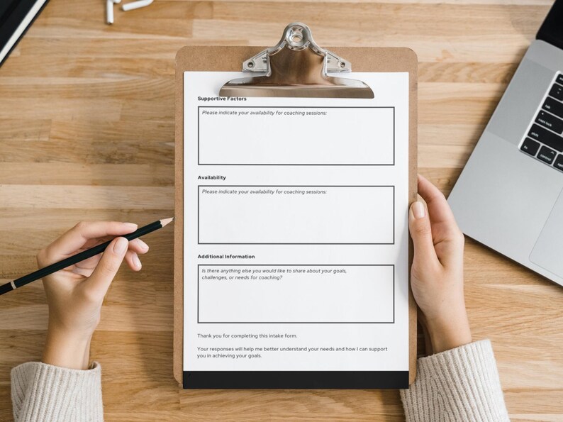 Coaching Client Intake Form Template: Customizable Onboarding (PDF) - Etsy