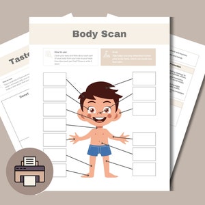 Kids Mental Health Activity Worksheets Minimalist Printable PDF ...